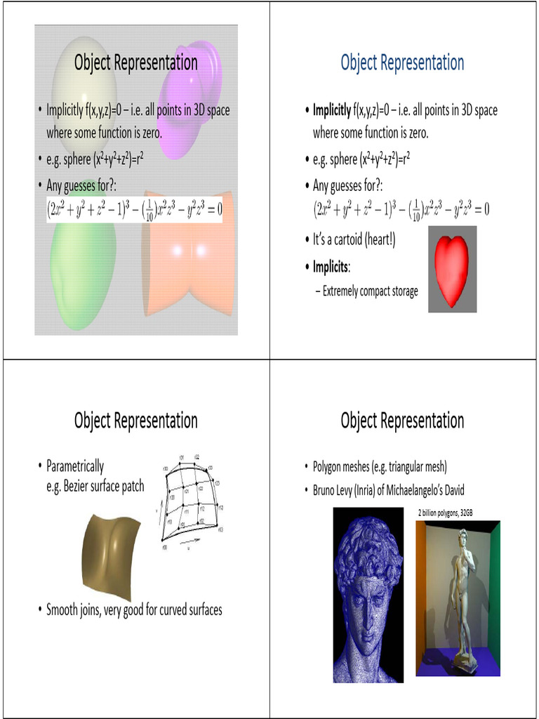 Object Representation and Ray Tracing | PDF | Rendering (Computer Graphics) | Shader