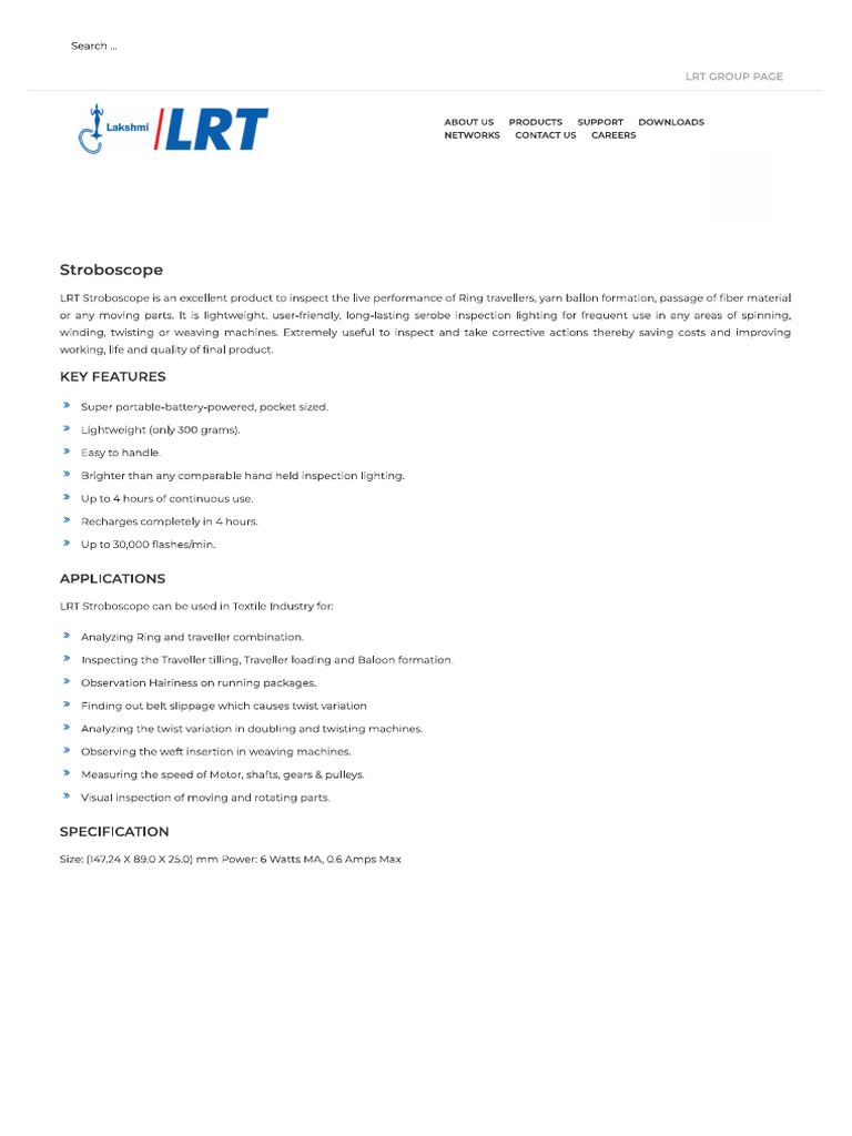 Stroboscope LRT LAKSHMI | PDF