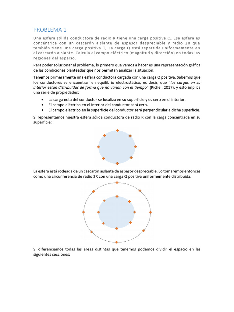 Electrostatica I | PDF | Campo eléctrico | Esfera