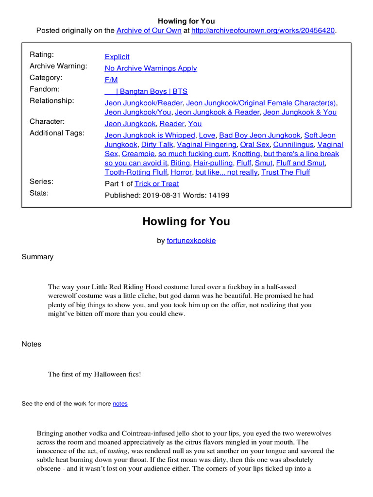 Howling For You | PDF | Hand | Human Anatomy