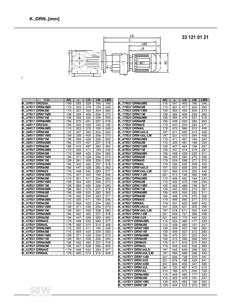 Sew Eurodrive 33059nn14 (4) | PDF