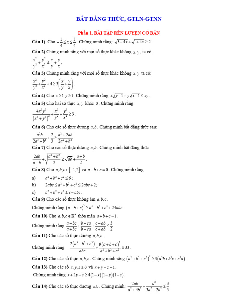 BDT Bai Tap Ren Luyen Ngay.26.02.23 | PDF