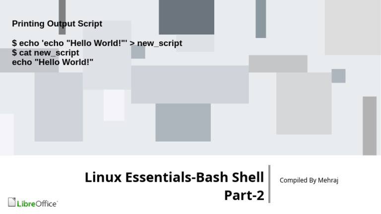 Linux Bash Script Output Example | PDF