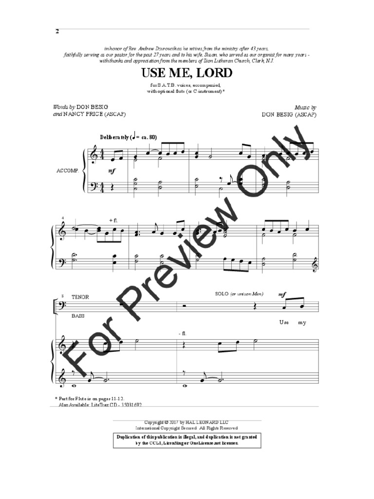 Use Me Lord | PDF