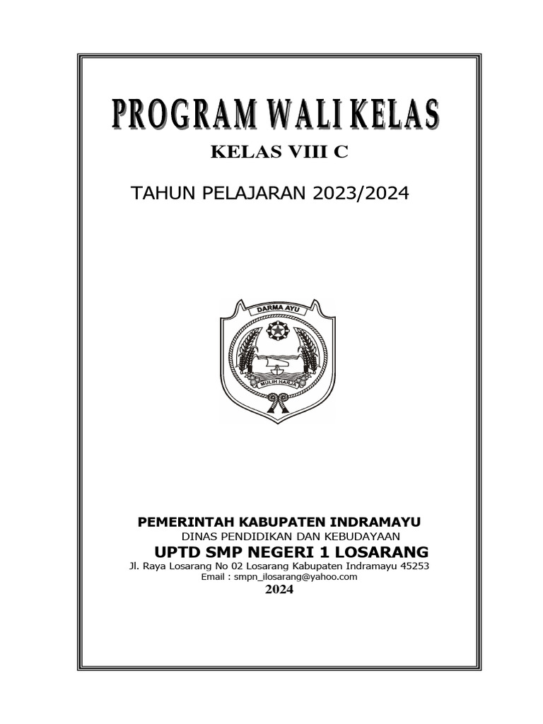 Program Kerja Wali Kelas 8C SMT 2 | PDF