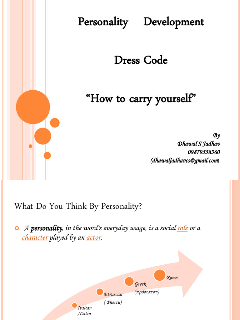 Personality Development, Dress Code & How To Carry - 240512 - 042158 | Download Free PDF ...