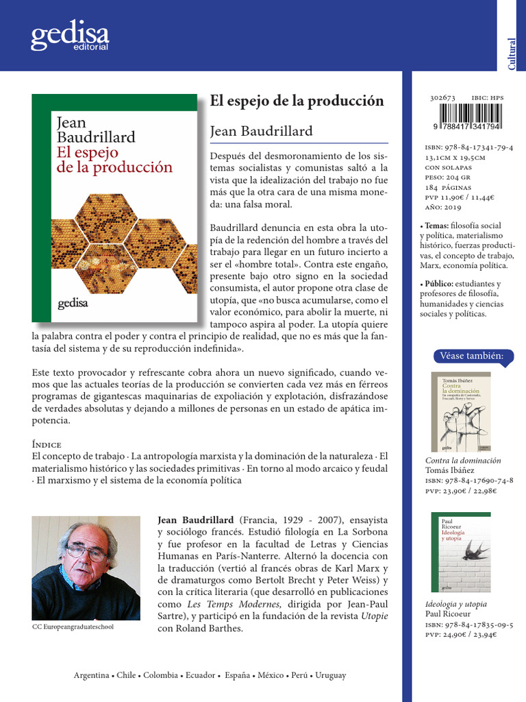 Crítica del trabajo en Baudrillard | PDF | Karl Marx | Educación en ...