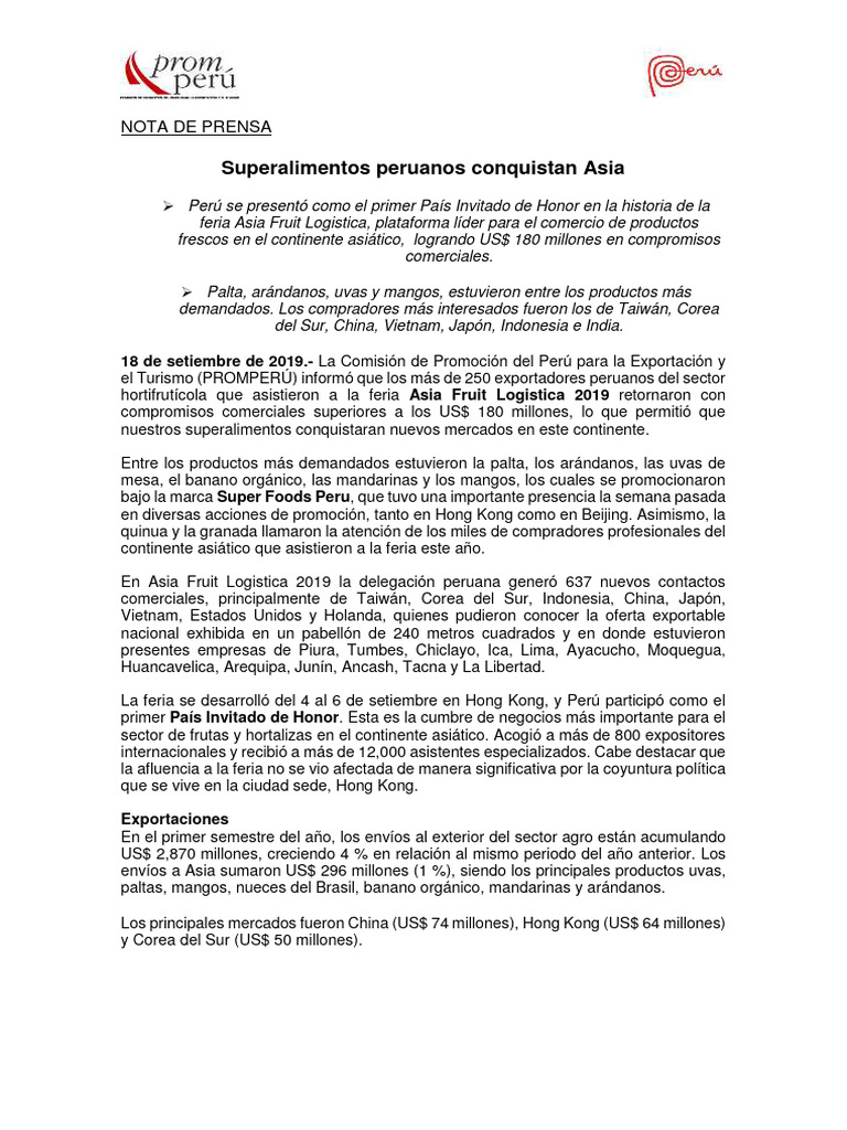 Prom | PDF | Perú | Asia