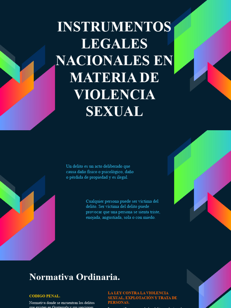 Presentacion 5 | PDF | Violación | Agresión sexual