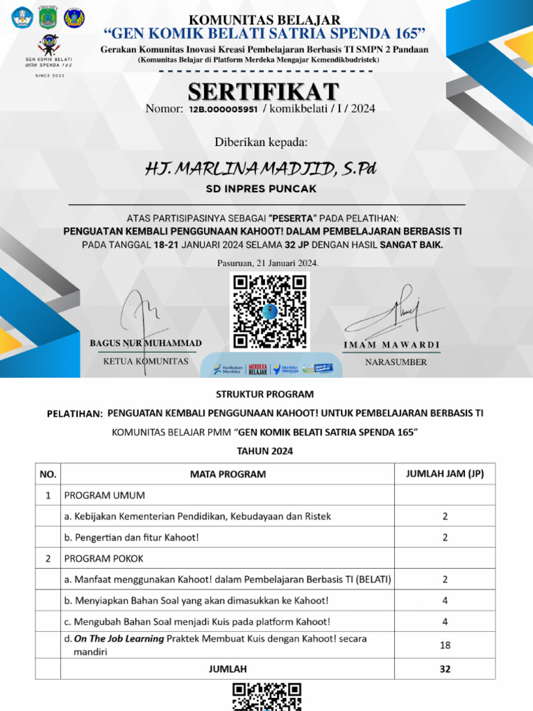 Sertif Kepsek2 | PDF