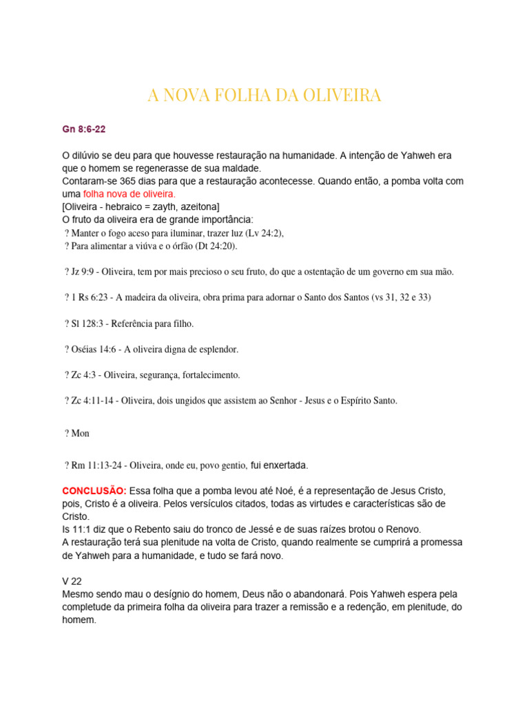 A Nova Folha Da Oliveira Pdf