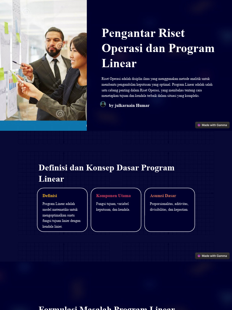Pengantar Riset Operasi Dan Program Linear | PDF | Bisnis | Komputer
