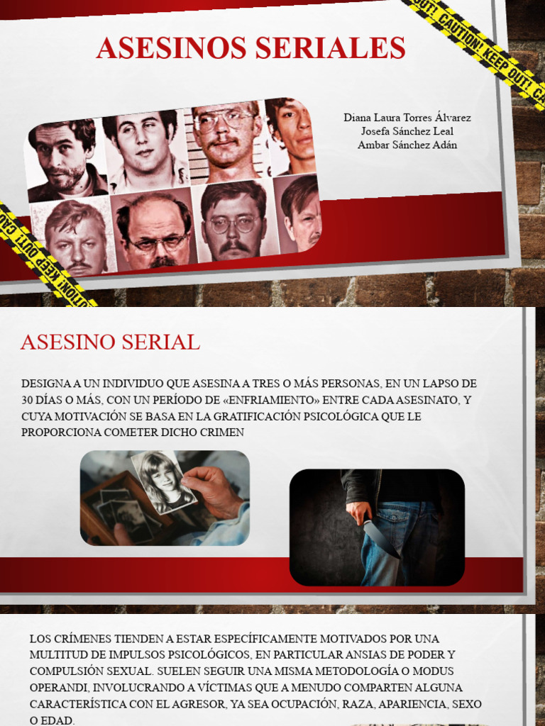 Asesinos Seriales Presentación | PDF | Asesino en serie