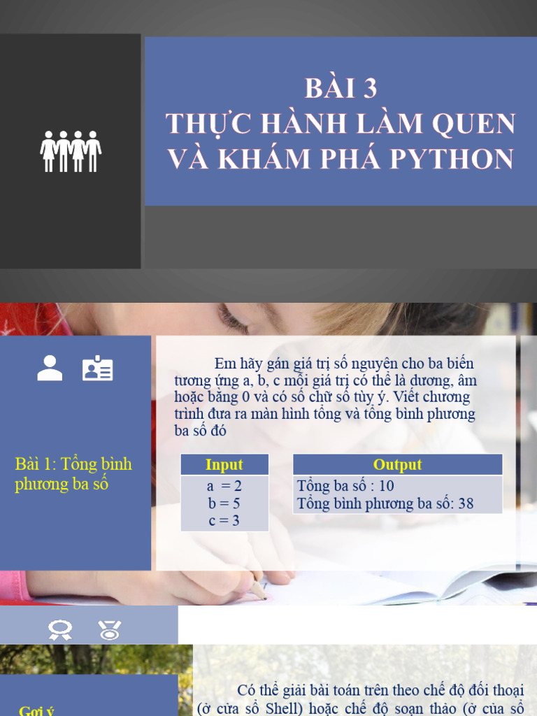 12. Bài F3. Thực Hành Làm Quen Và Khám Phá Python | PDF