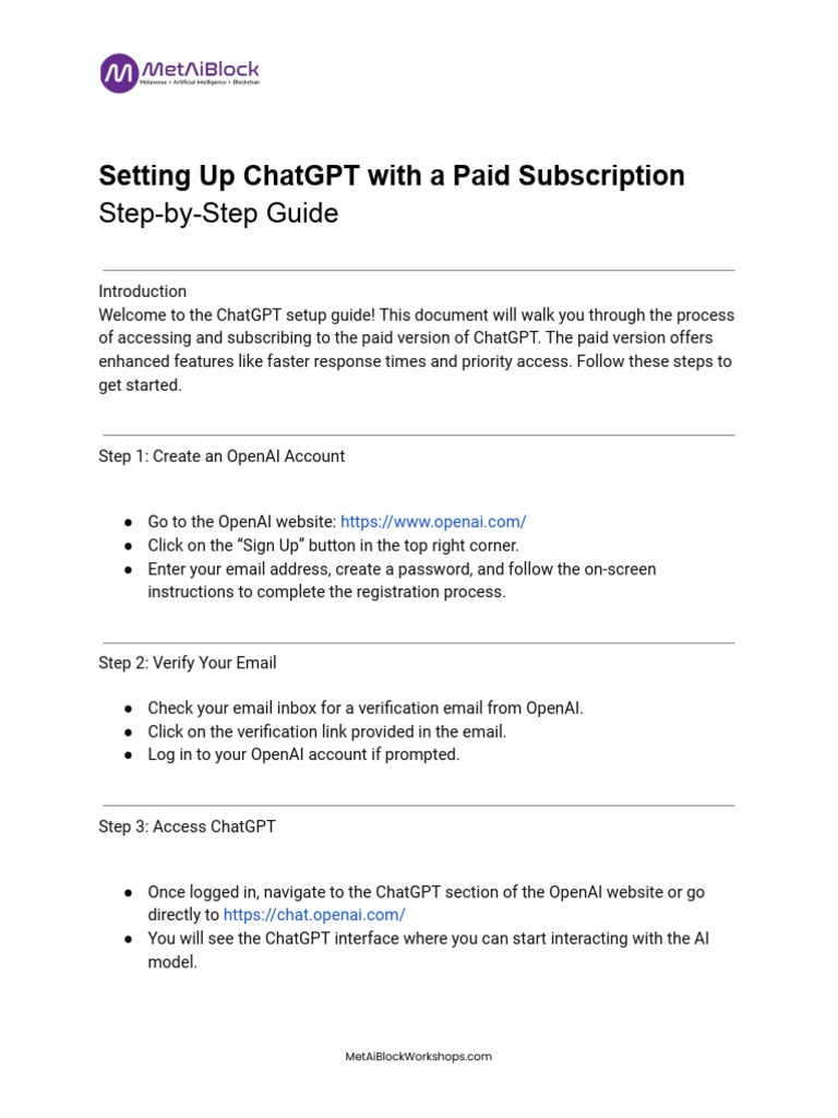 AI-Filmmaking-Workshop-OpenAI-ChatGPT Setup | PDF