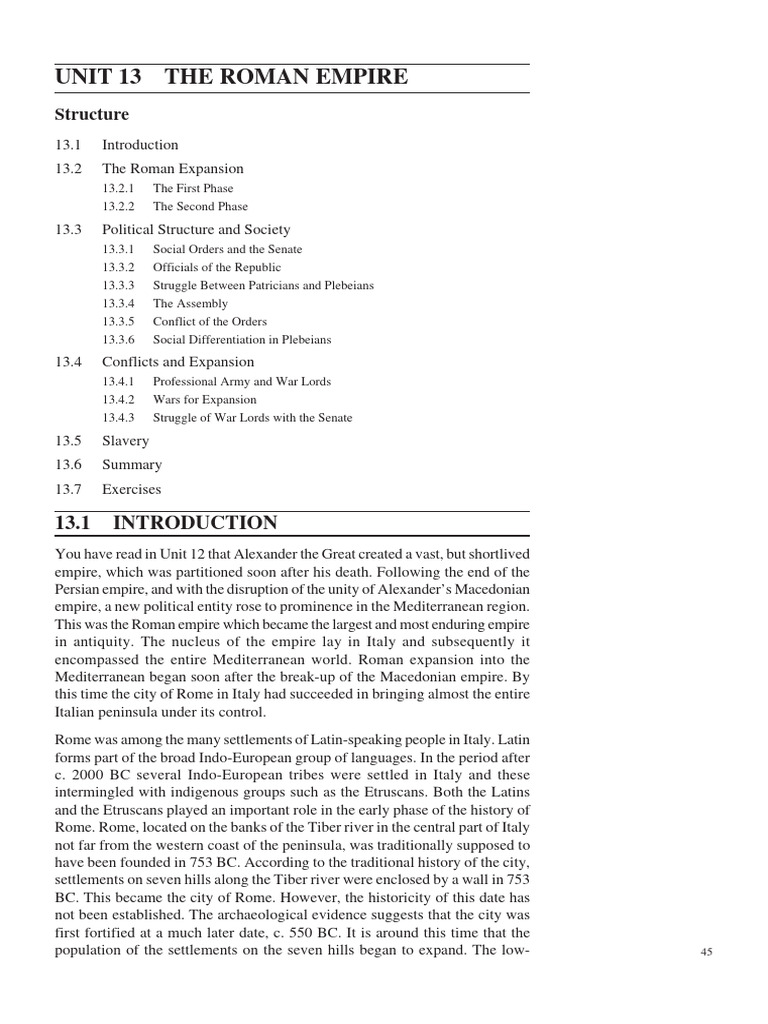 Unit-13 Formation of States and Empires | PDF | Roman Republic | Mark ...