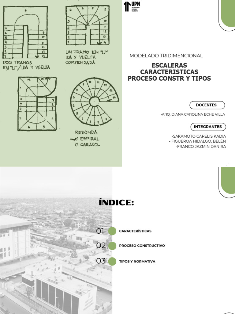 Tipos de Escaleras | PDF | Escalera | Hormigón