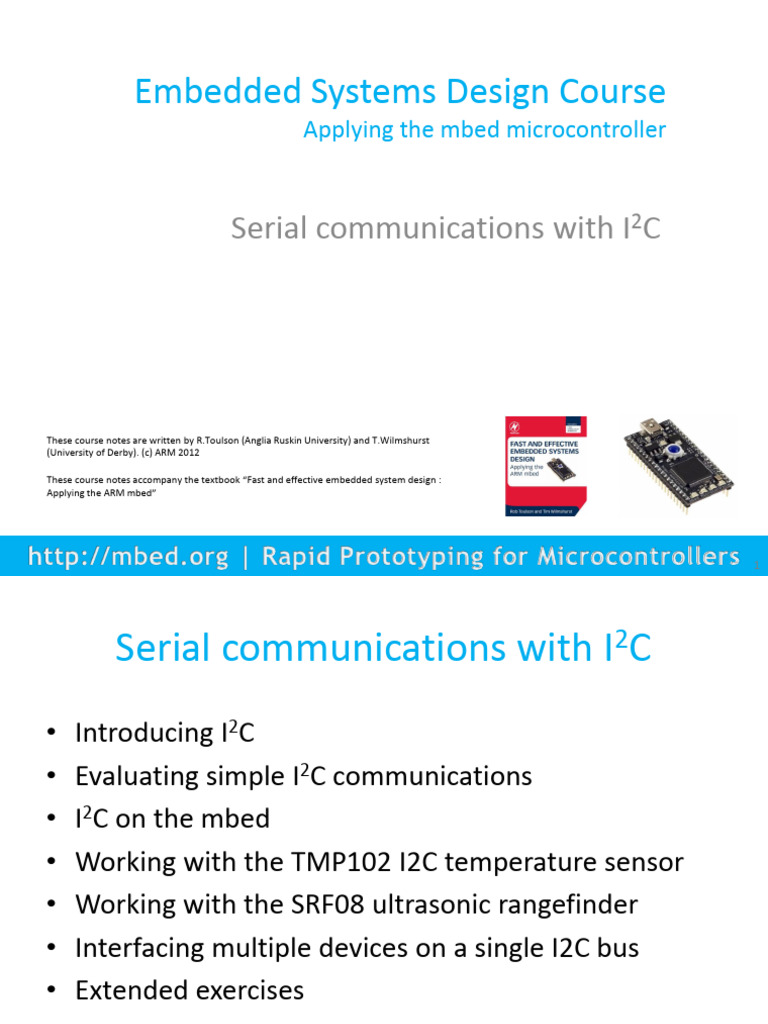 I2C Communication with mbed Microcontrollers | PDF | Computer Science | Computing
