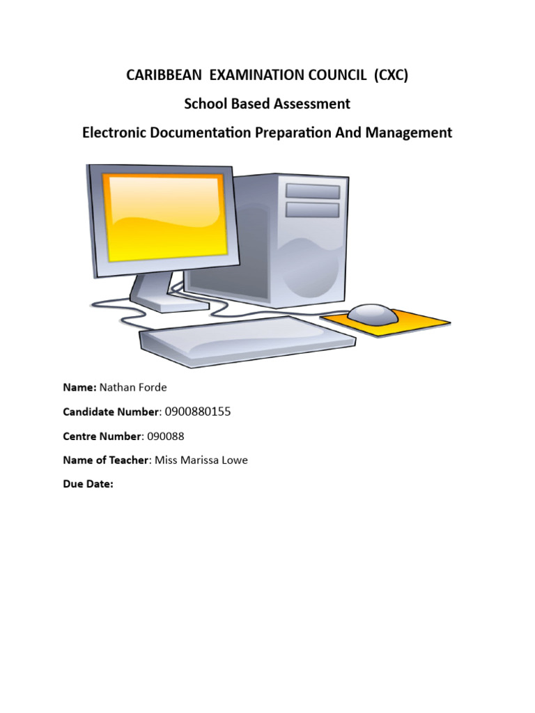 CXC School-Based Assessment Guide | PDF