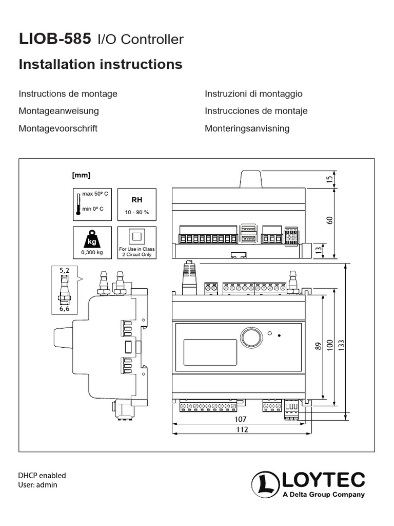 LIOB 585 InstallationSheet - Web | PDF | Electrical Engineering | Computer Hardware
