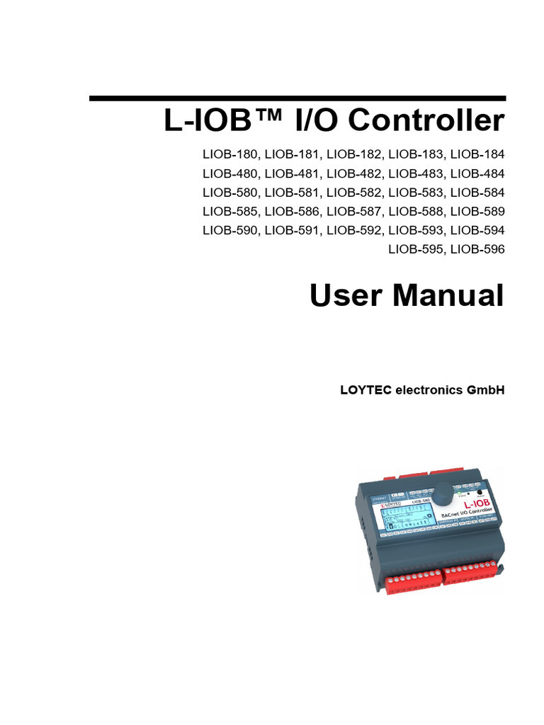 LIOB - IO - Controller User Manual 8 - 2 Released 1 | PDF | Power ...