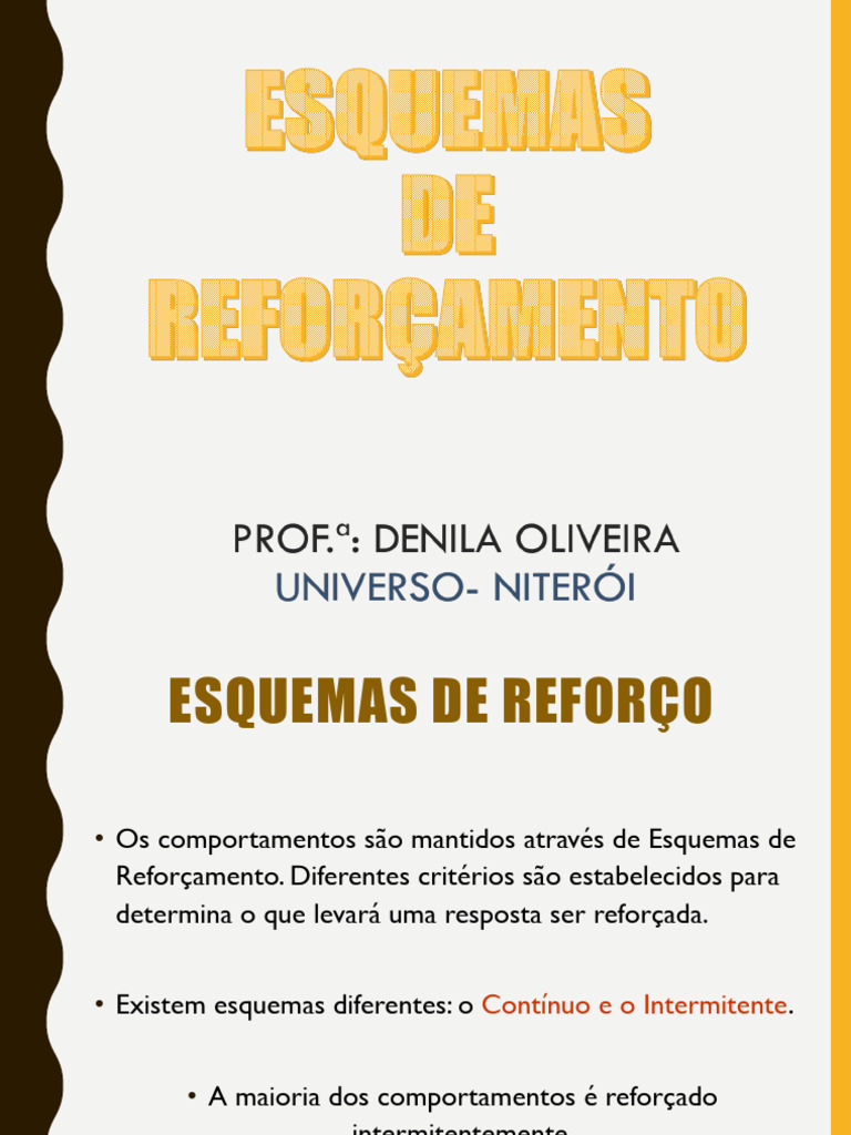 Esquemas de Reforã o e Comp. Supersticioso PDF | PDF | Reforço ...