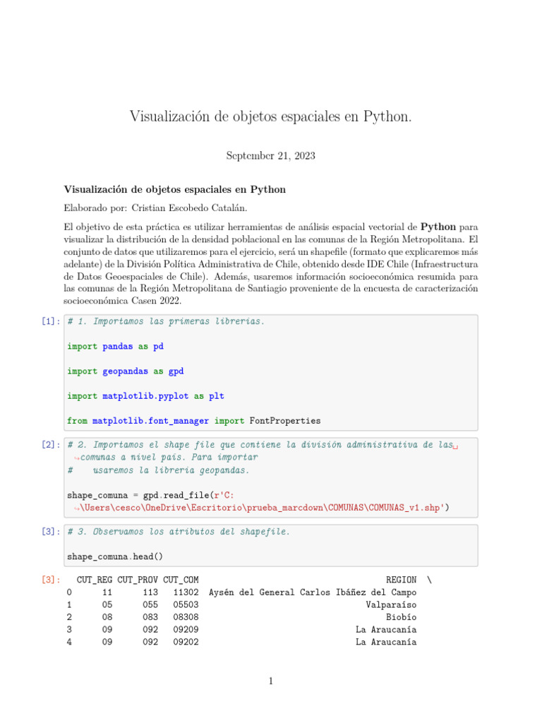 ¿Cómo Construir Una Cartografía en Python | PDF | Ciencias de la Información | Tecnología geográfica