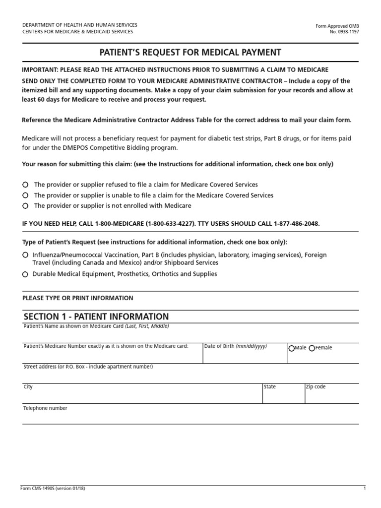 Medicare International Claim Form.2 | PDF | Medicare (United States ...
