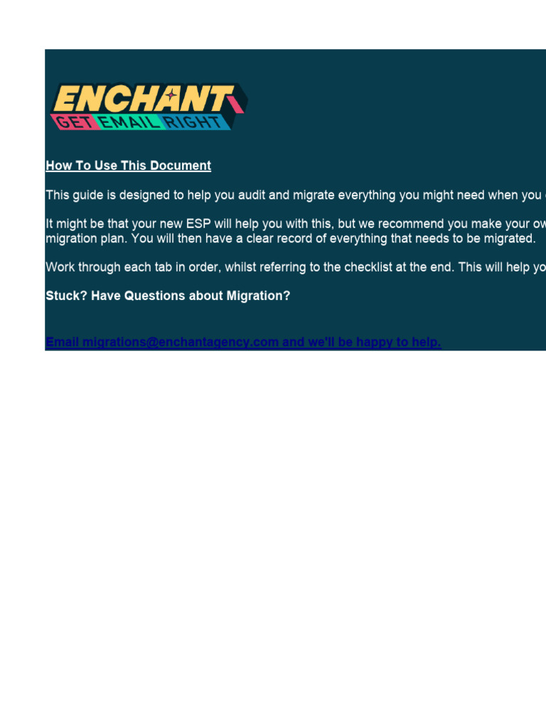 ESP Audit + Migration Planner | PDF | Computing