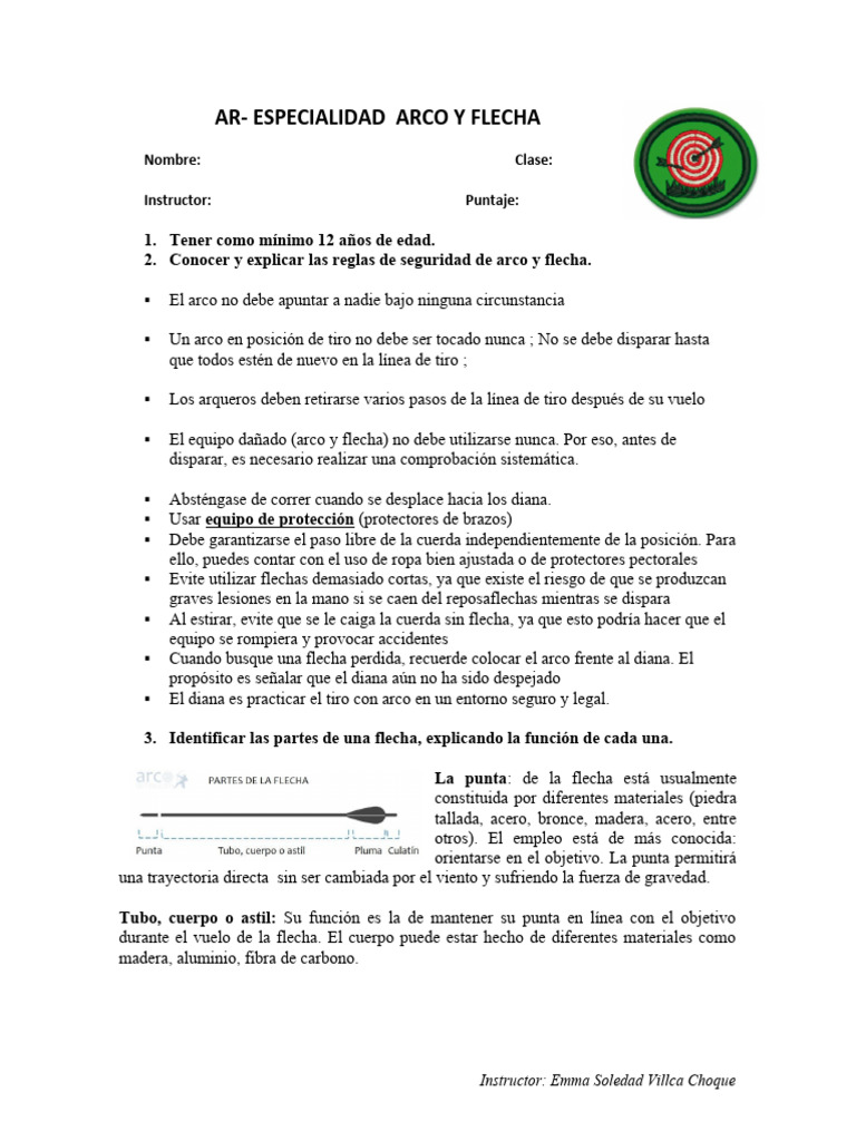 Arco y Flecha | PDF | Tiro al arco | Arco y flecha