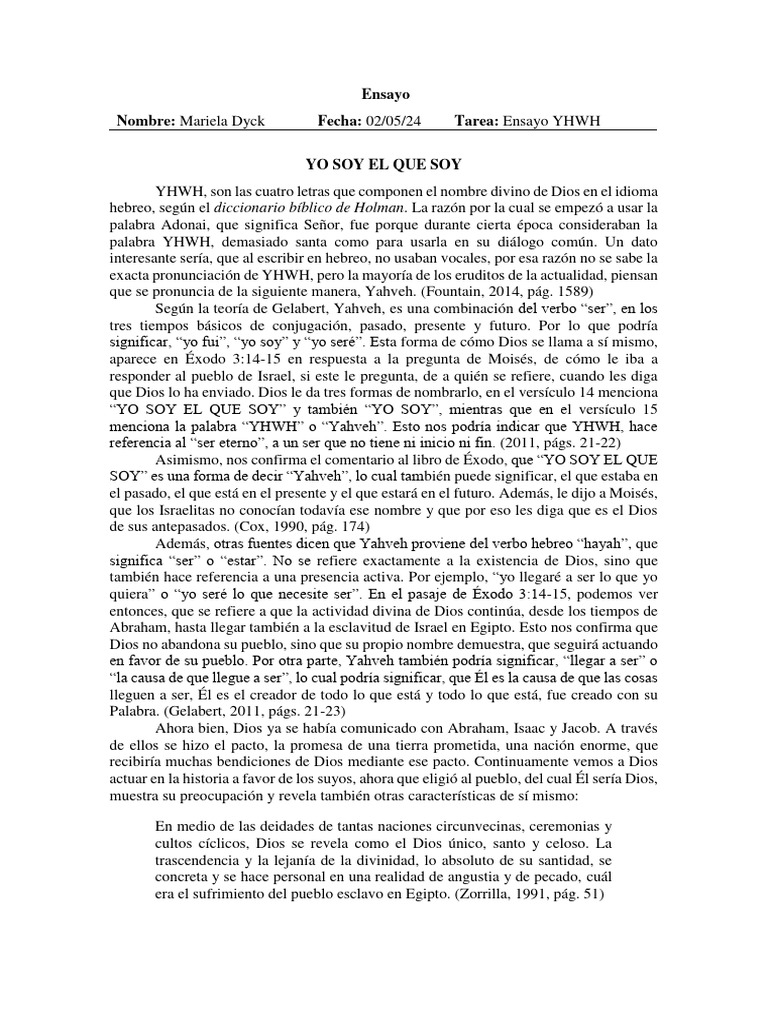 YHWH | PDF | Tetragrammaton | Dios