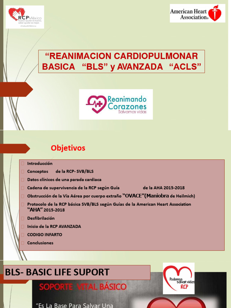 Rcp Basico Aha | PDF | Reanimación cardiopulmonar | Infarto de miocardio