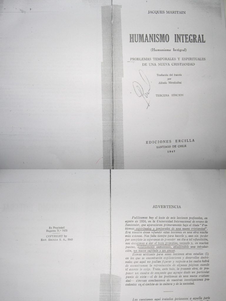 Humanismo_Integral_Introduccion | PDF