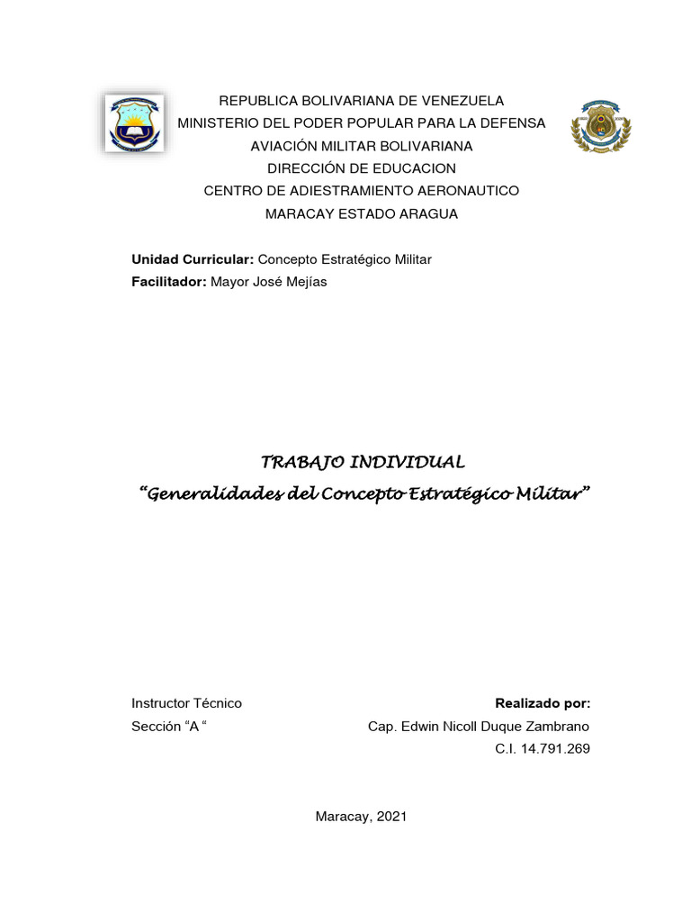 Trabajo - Cap Duque Edwin | PDF | Nación | Estado (política)