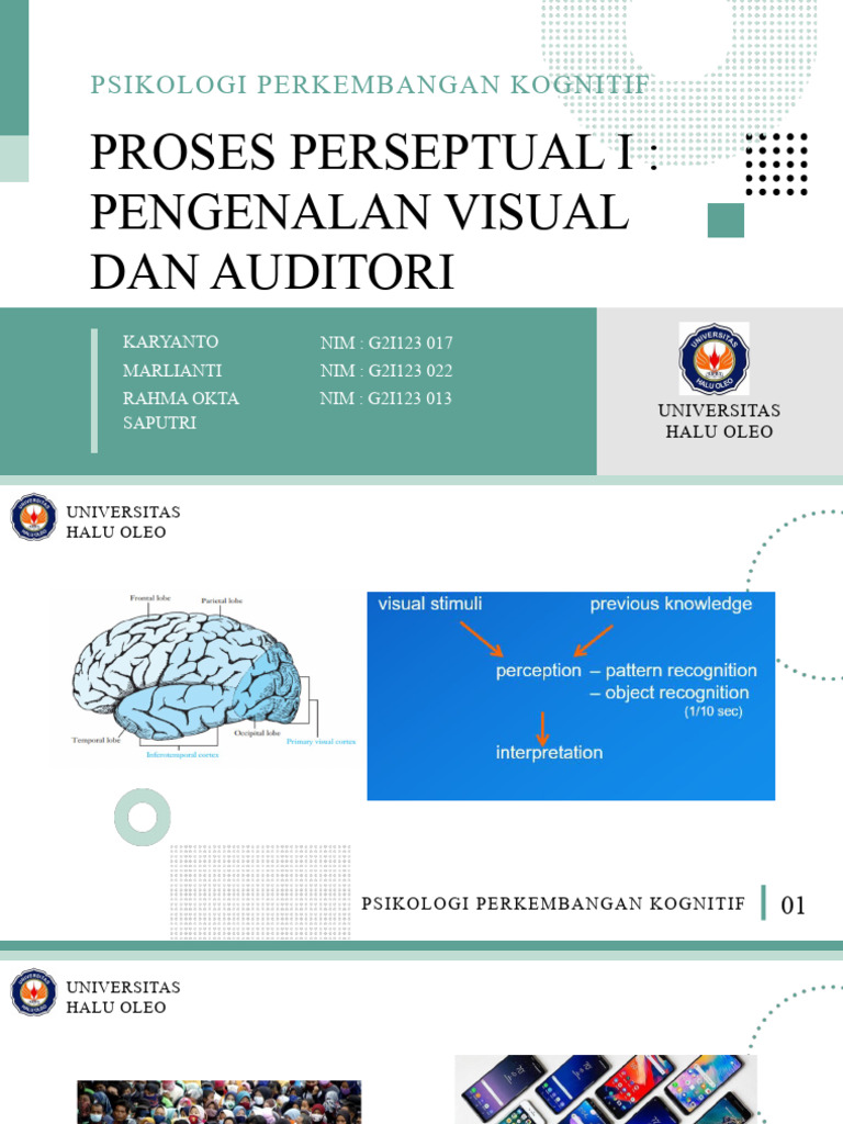 Psikologi Kognitif Presentasi Kelompok 1 Kelas B | PDF