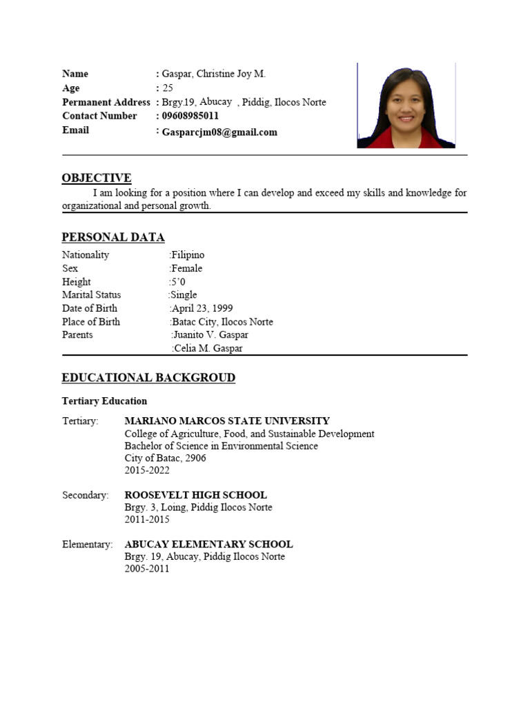 Resume Final | PDF