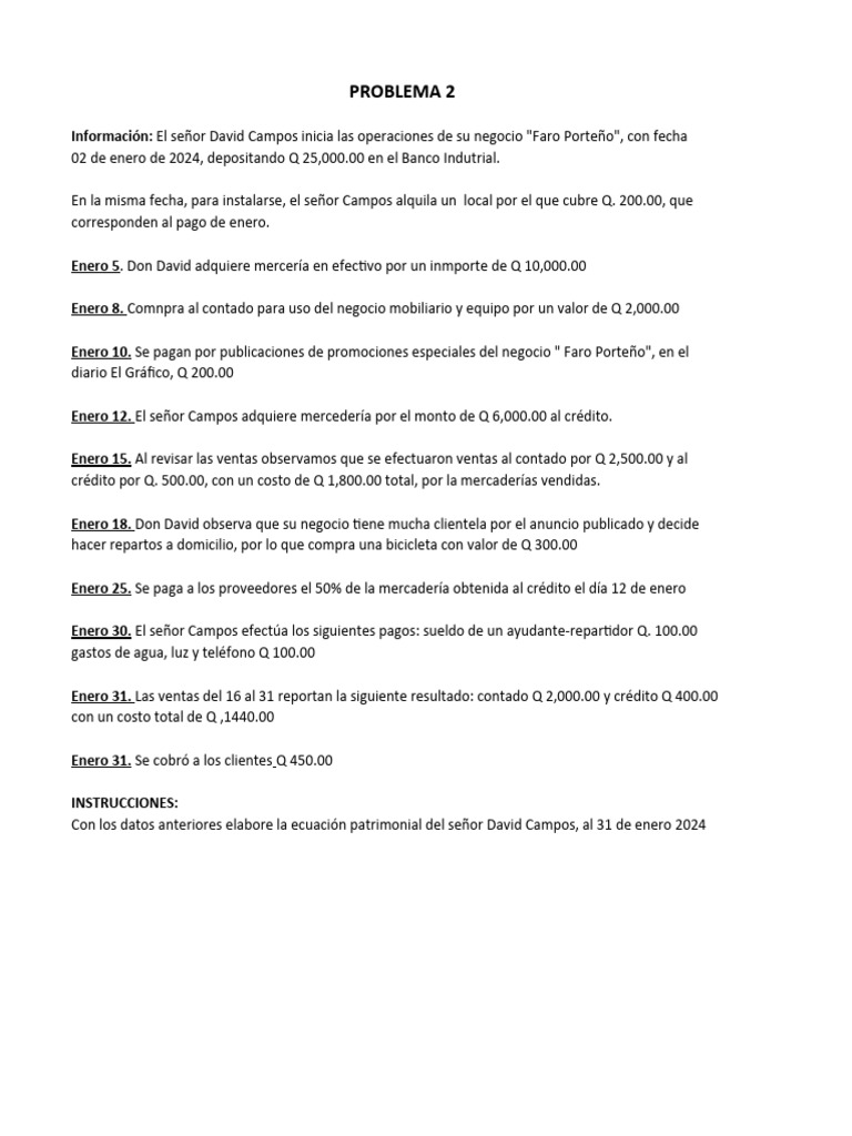 Solución Problema 2 | PDF | Economias | Business