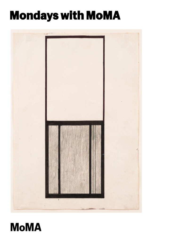 Ellsworth Kelly Observational Drawing of Your Window | PDF | Drawing