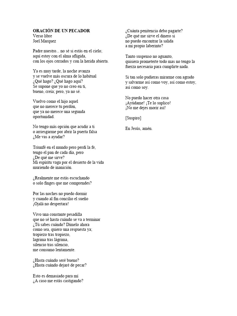 Confesiones de un Alma Perdida | PDF