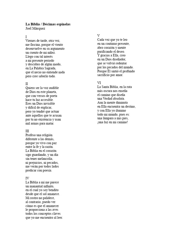 La Biblia - Letra | PDF | Filosofía | Religión y espiritualidad