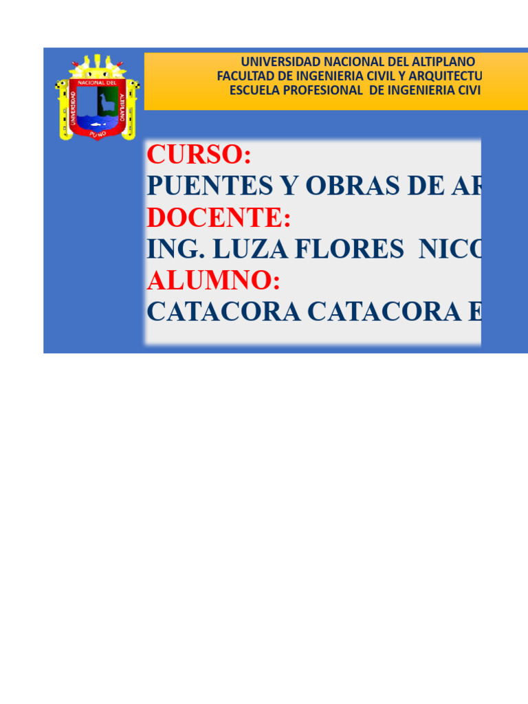Puente (Viga Losa) Edy Catacora Catacora | PDF | Mecánica de sólidos ...