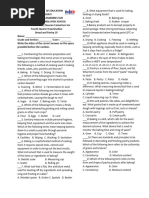 BPP 1st Quarter Exam Questions | PDF | Baking | Flour