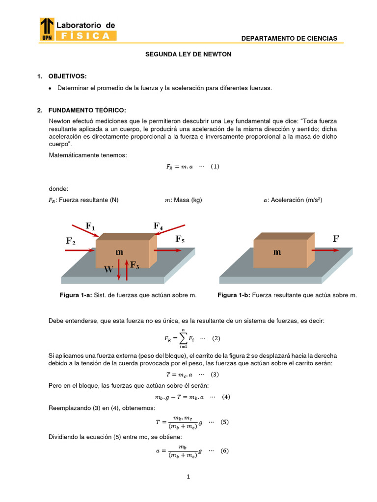 Lab Fisi1 S06 2LN 2024 | PDF | Fuerza | Masa