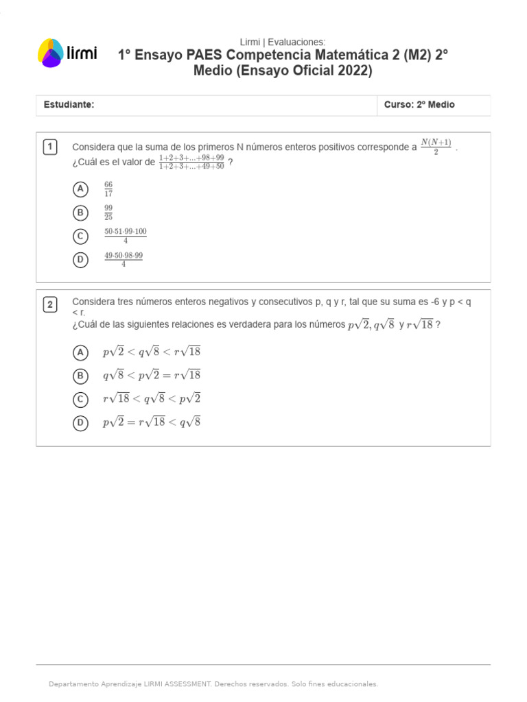1-ensayo-paes-competencia-matematica-2-m2-2-medio-ensayo-oficial-2022
