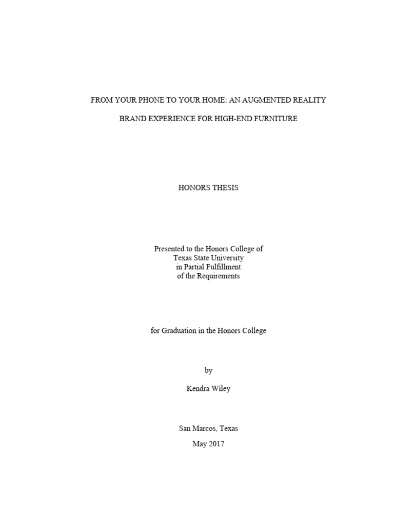 Wiley Kendra Thesis | Download Free PDF | Augmented Reality | Virtual ...