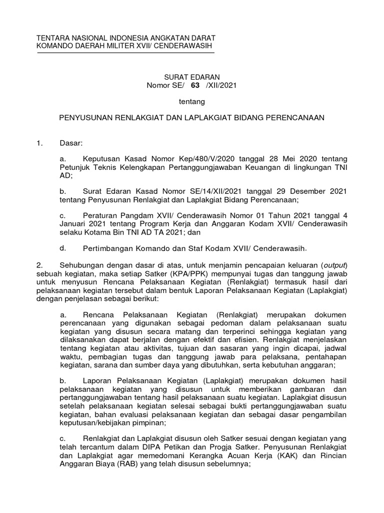 Penyusunan Renlak Dan Renlap | PDF