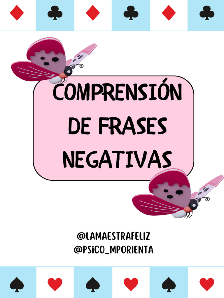 Comprensión de Frases Negativas - 240509 - 180203 | PDF