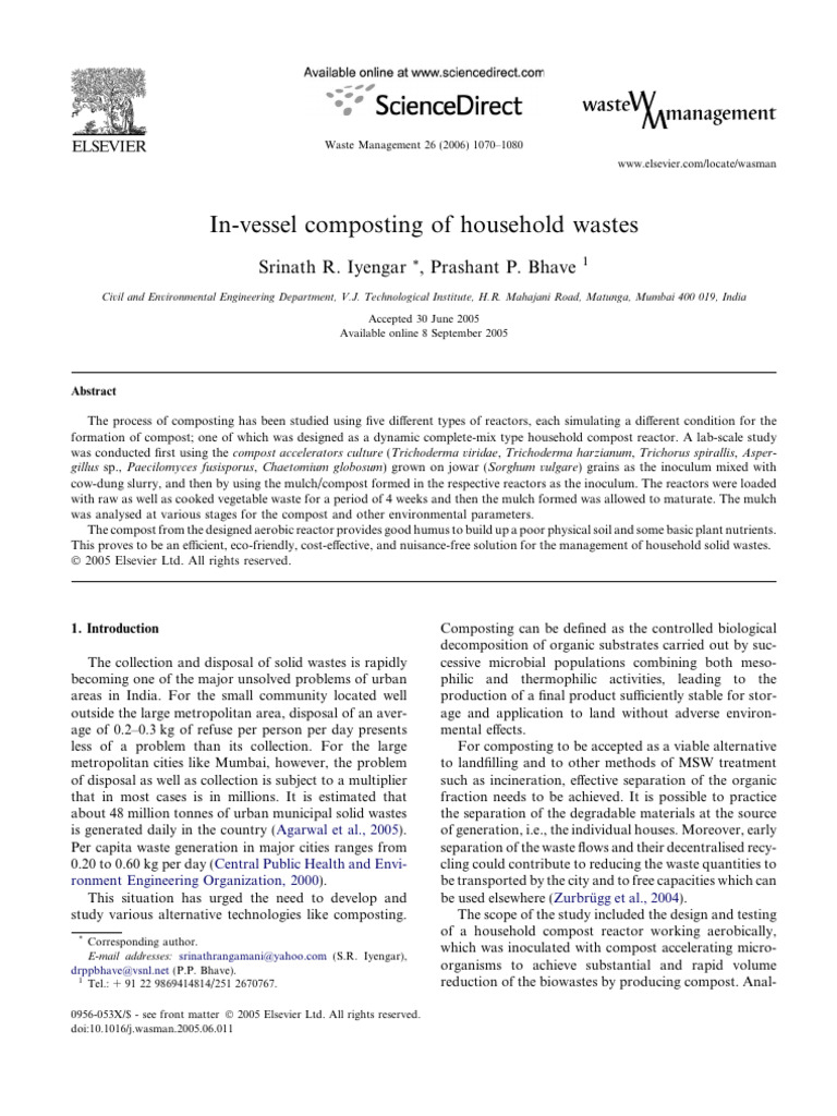 Different Experiments of Composting Techniques | PDF | Compost | Soil