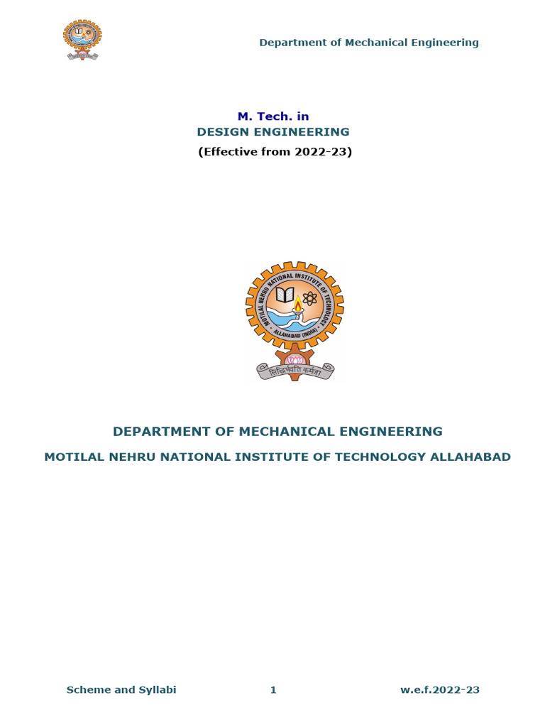 M. Tech Design Engineering Updated On 29-12-2023 | PDF | Fracture ...