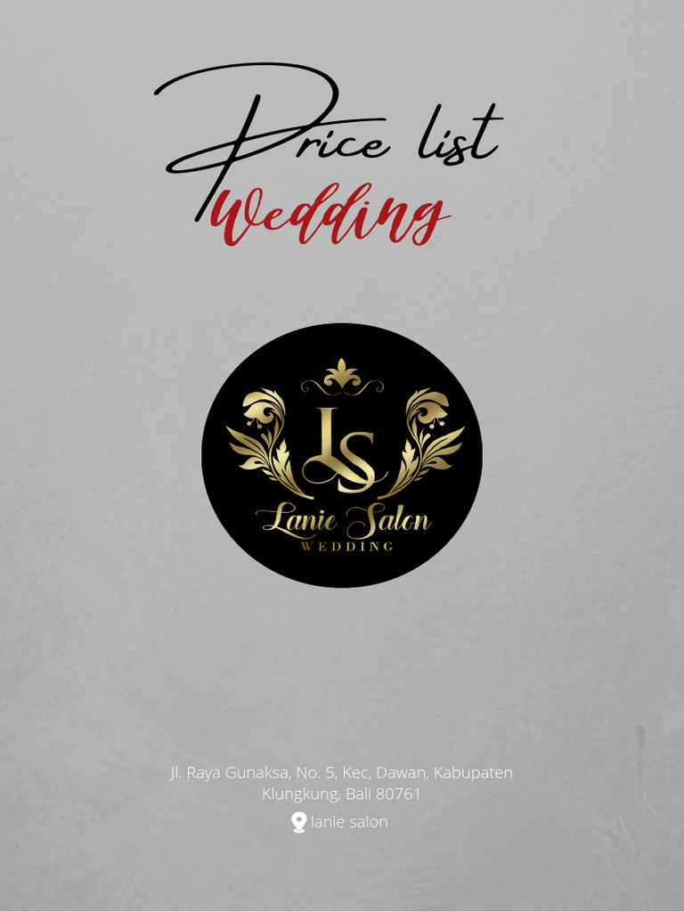 Daftar Harga Paket Pernikahan Lanie Salon | PDF